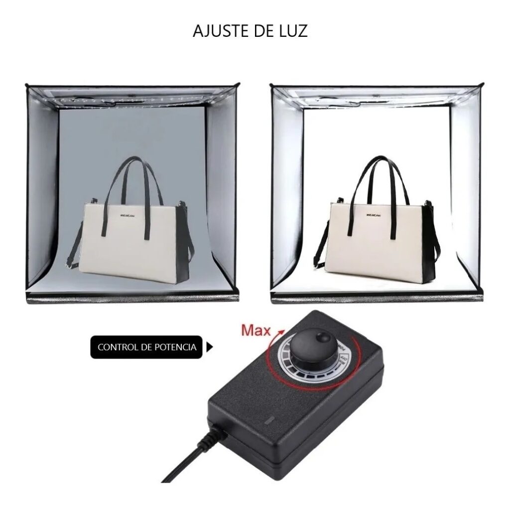 FOTO ESTUDIO PULUZ CAJA PORTÁTIL DE FOTOGRAFIA 40 CM LUCES LED - JERS IMPORT