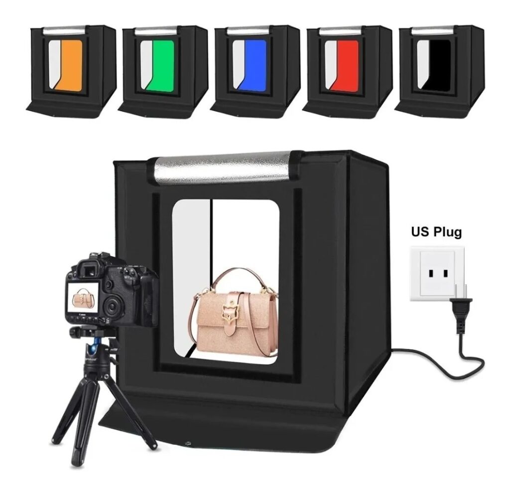 FOTO ESTUDIO PULUZ CAJA PORTÁTIL DE FOTOGRAFIA 40 CM LUCES LED - JERS IMPORT