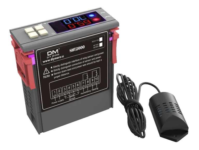 TERMOSTATO SHT2000 CONTROLADOR DE HUMEDAD Y TEMPERATURA - JERS IMPORT